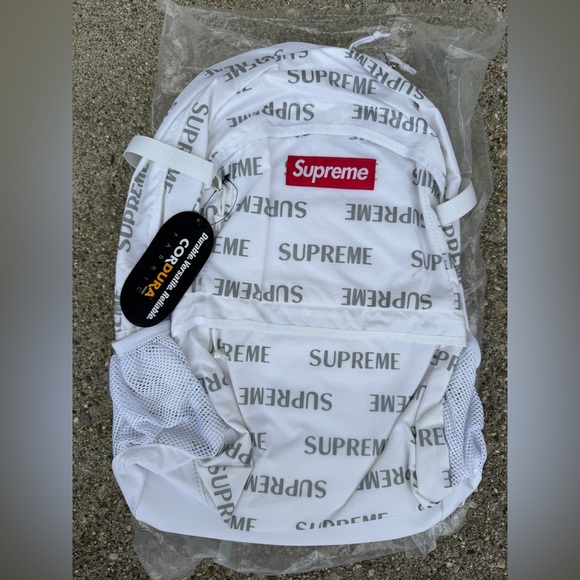 Supreme | Bags | Supreme White Backpack | Poshmark